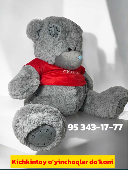 Yumshoq o'yinchoq ayiqcha teddy