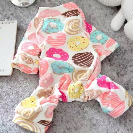 Одежда для собак и кошек, пижамки из хлопка