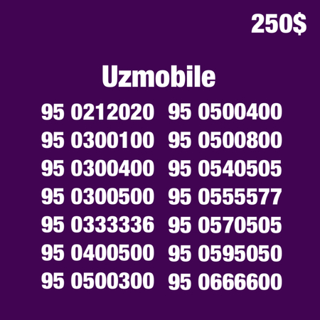 Uzmobile gold chiroyli raqamla/Красивые золотые номера Узмобайл