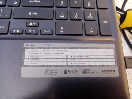 Noutbuk (Notebook) Acer Aspire E1-572G