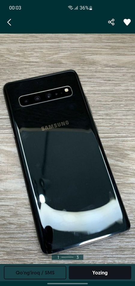 Salom samsung S10 5G sotiladi