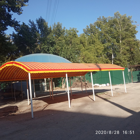 Бассен установка и банер карески икитайиски навес установка