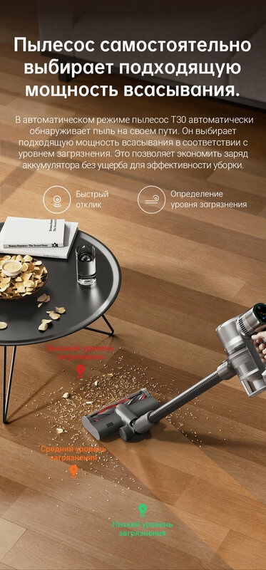 Беспроводной пылесос Dreame T30