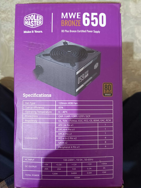 Cooler Master MWE 650 Bronze