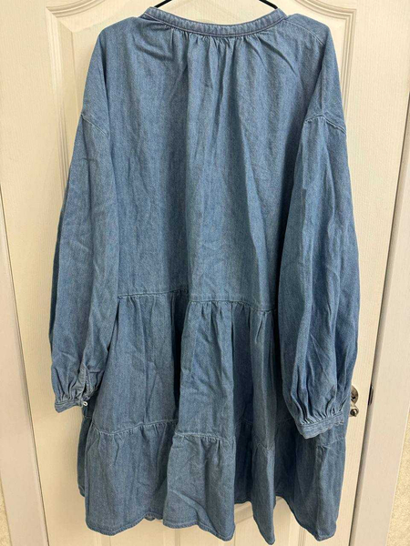 Новое джинсовое платье H&M, размер 3XL/4XL (60/68)