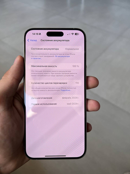 Iphone 15 pro max 256 100%