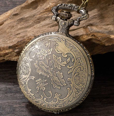 Классические винтажные резные карманные часы
