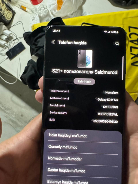 Samsung S21+ 5G abmenga