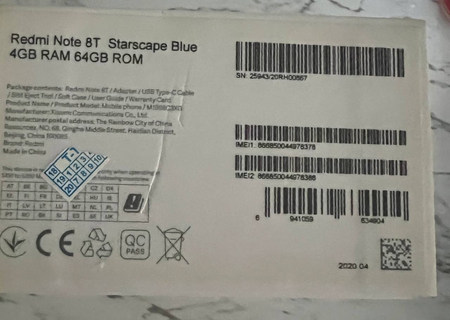 Redmi Note 8T sotiladi