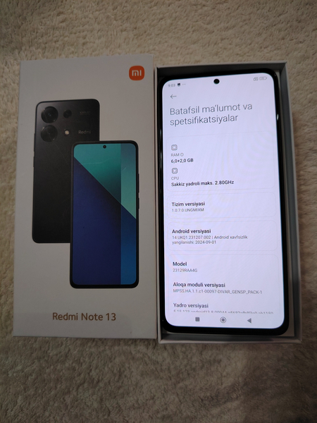 Redmi Note 13  6+2/128GB IDEAL