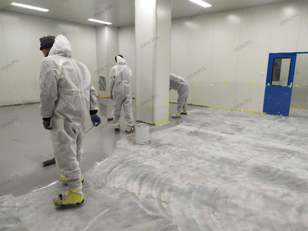 Промышленные полы полиуретан и эпоксидные наливной пол топпинг, стяжка