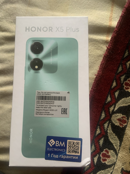 Honor x5 plus yangi ideal aybi yoq новый телефон в отличном состоянии