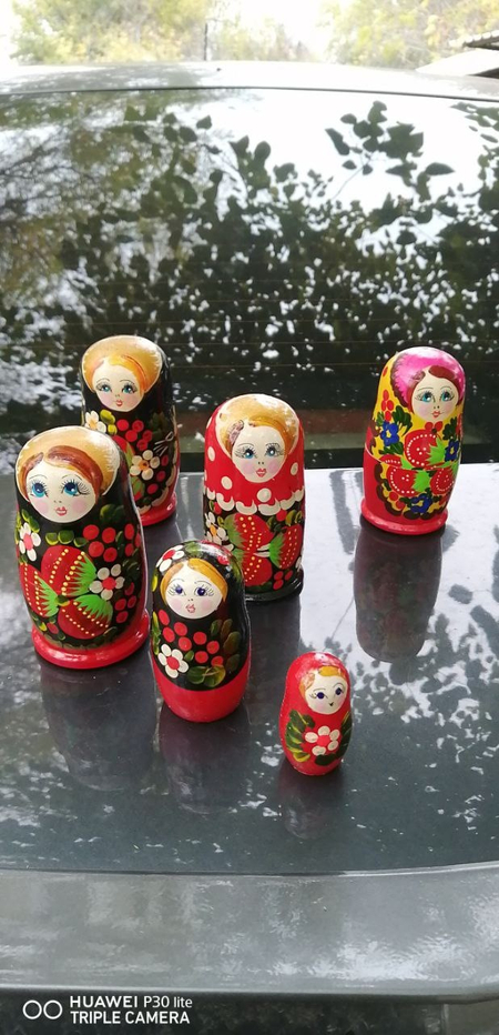 Матрёшки из дерева.ручной работы.
