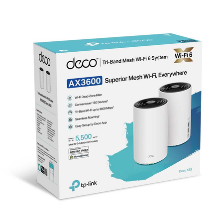 Роутер (Router) TP-Link Deco X68 (2 pack)/AX3600 Wi-Fi6 Home Mesh