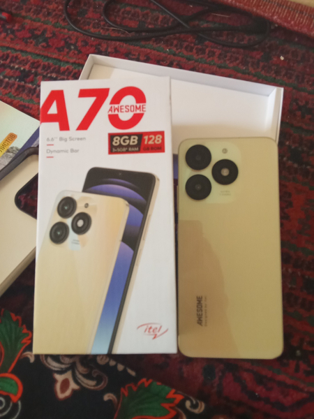 ItelA70 8+128 xotira