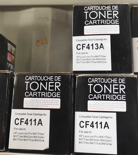 Комплект картриджей (тонер) CF410A, CF411A, CF412A, CF413A OEM