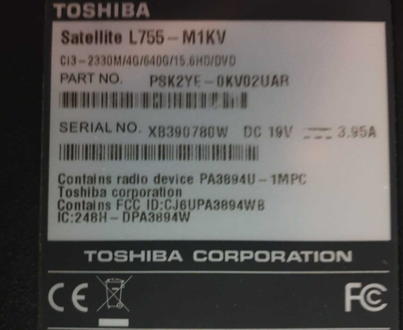 Toshiba Satellite L755D