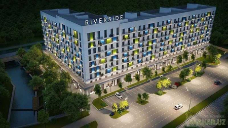 ;супер цена Мирзо Улугбек Riverside 2комнат 45м2 коробка Ахмад Югнаки