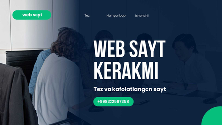 Web sayt tayyorlab beramiz