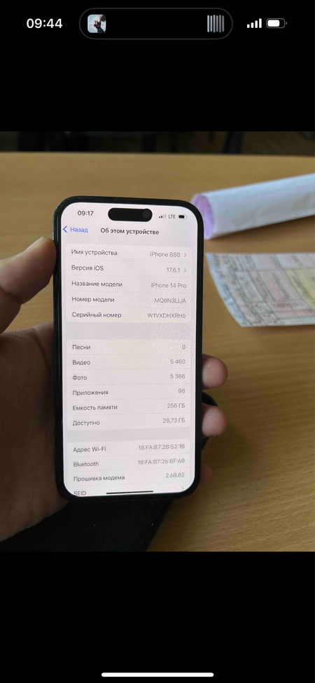 iPhone 14 pro 256gb black