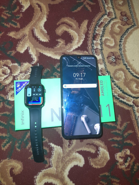 Infinix Note 11. Xotira 6+3 ga 128gb yangi 1 oy  bo‘ldi obmen xam bor