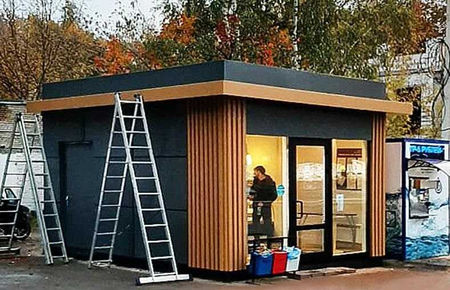 Торговые будки из ПВХ и металла под ключ