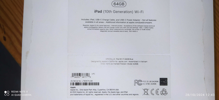 Ipad 10  64GB WF