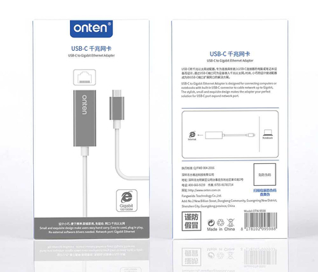Кабель-переходник RJ45 в Type-C, адаптер интернет сети