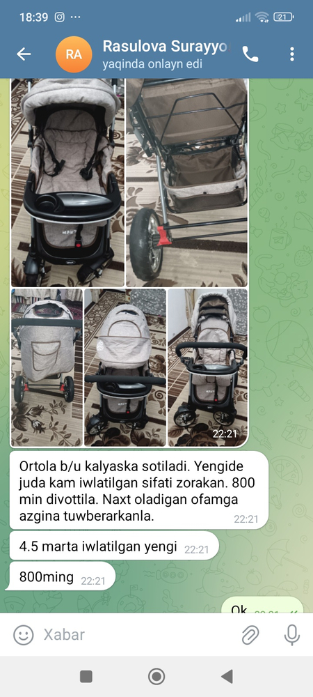 Kalaska sotiladi