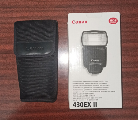 фотовспышка Canon Speedlite 430EX II  и трансмиттер Yangnou ste 2