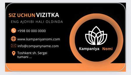 Vizitka tayyorlash xizmati. Visit card; визитка