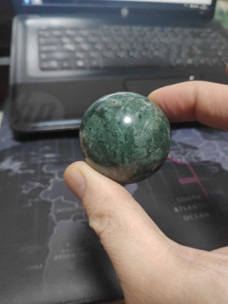 Шар из цельного натурального камня Яшма, диаметр 4,2 см