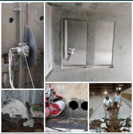 Beton kesish, beton teshish va beton buzish xizmati
