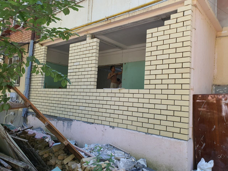 Кладка Балкон Балконга Гишт терамиз