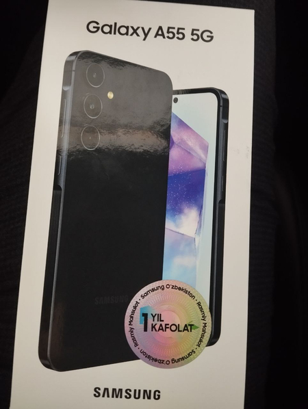 Samsung A55 5G \\nHotirasi 8/256 rangi qora
