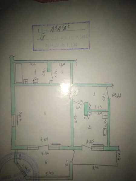 1 xona 9/9 spes plan remonti bor 53. Kv 62000 ye.