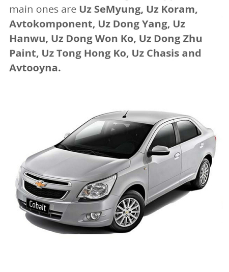 Gm moshinlarni salon kuzif zapchaslari