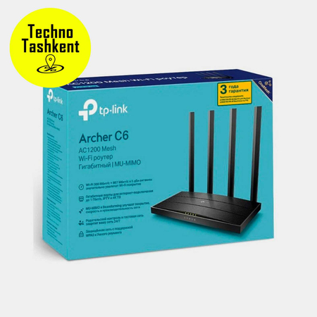 Двухдиапазонный гигабитный Wi‑Fi роутер Tp-Link Archer C6 mesh