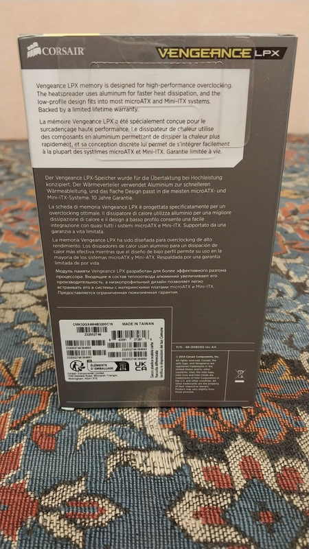 NEW Оперативная память Corsair Vengeance LPX 32GB (4 X 8 GB) 3200 MHz.