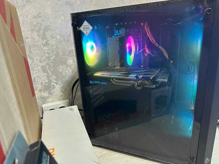 Игровой кейс 10 ядерный / RX 580 8gb / 512 gb Nvme Lexar / 16gb DDR4