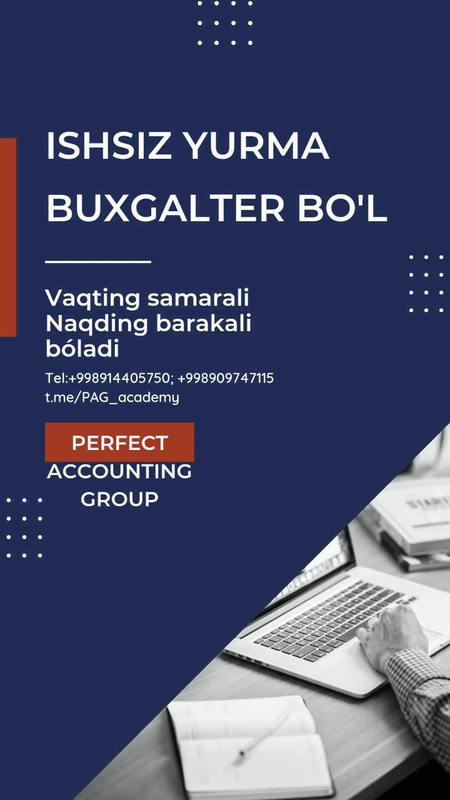 Amaliy BUXGALTERIYA kurslari va BUXGALTERIYA xizmatlari.