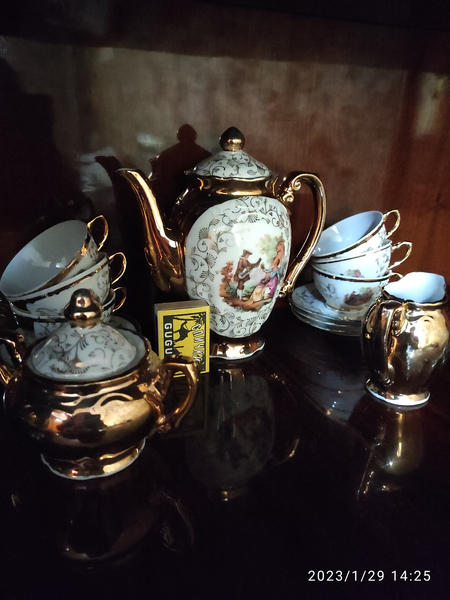 Антиквариат. Кофейный сервиз. Бавария 