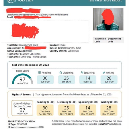 Toefl, IELTS, Gmat, SAT, GRE, Duolingo