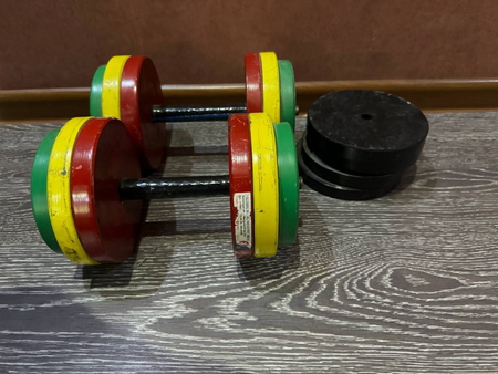Продаются гантели со съёмными блинами