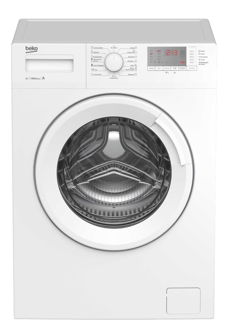 Стиральная машина BEKO 5 кг(узкая,36.5 см глубина)WRS5512BWW.Россия