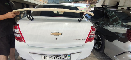 Спойлер сполер spoler tuning karniz krilo lacetti cobalt Chevrolet