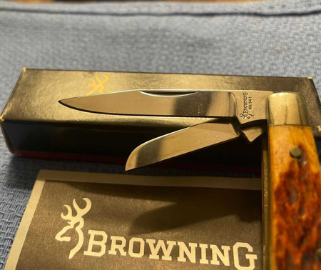 Складной нож BROWNING 311 Small Stockman. Сделано в Японии.