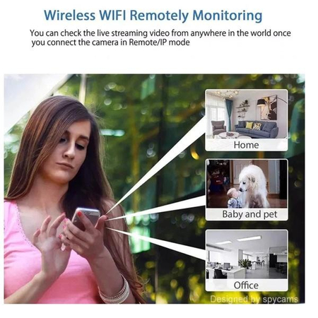 Mr.A Беспроводная мини-WiFi камера наблюдения 1080P HD Безопасность