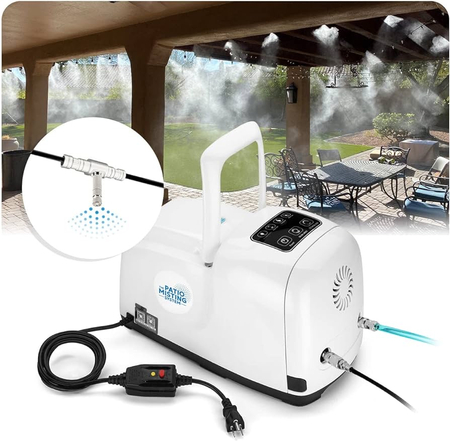 Fog machine misting system