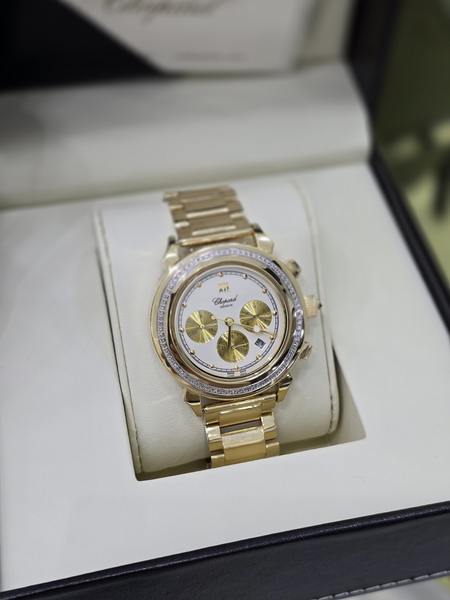 Золотые часы Chopard с браслетом 585 пробы